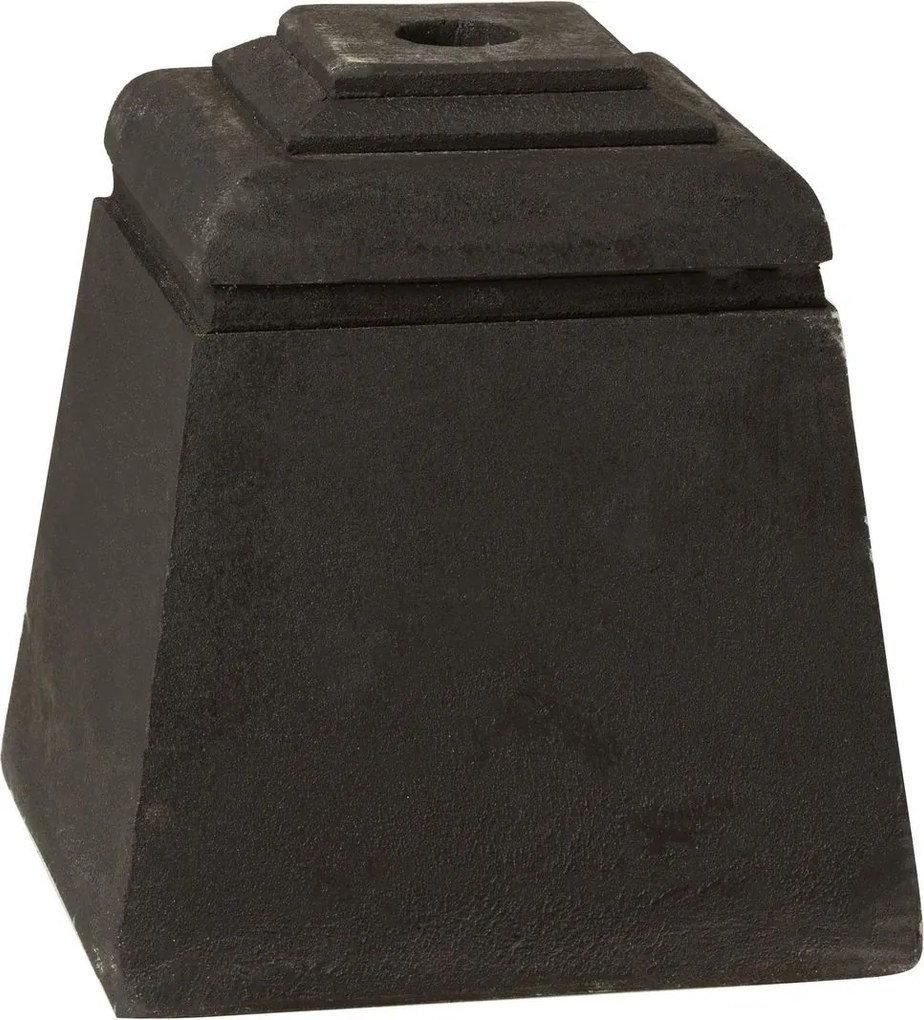 Černý betonový stojan na slunečník Parra - 28*28*30 cm