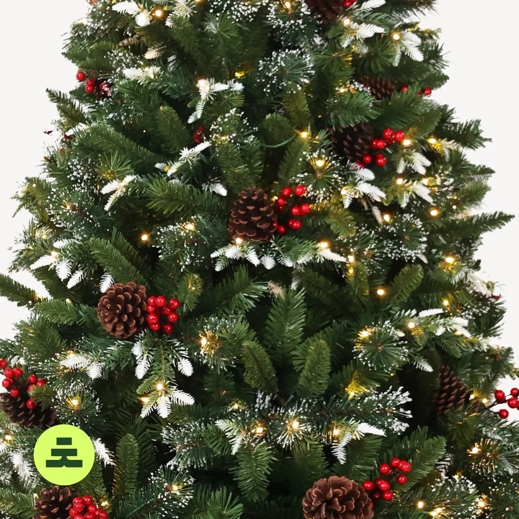 Borovice Zasněžená 550 LED 210 cm