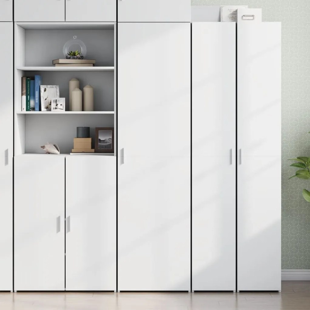 Skříň highboard bílá 50 x 42,5 x 185 cm kompozitní dřevo 3281413