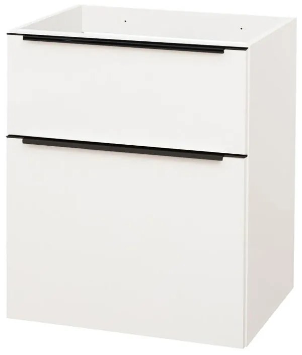 Mereo Mereo, Mailo, koupelnová skříňka 61 cm, bílá, dub, antracit, CN510SB