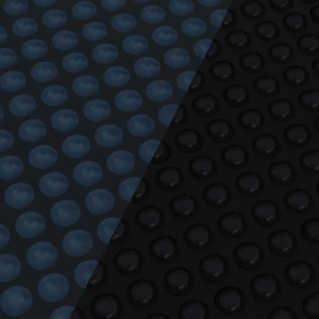 vidaXL Plovoucí PE solární plachta na bazén 1200 x 600 cm [92994] Barva: Černá