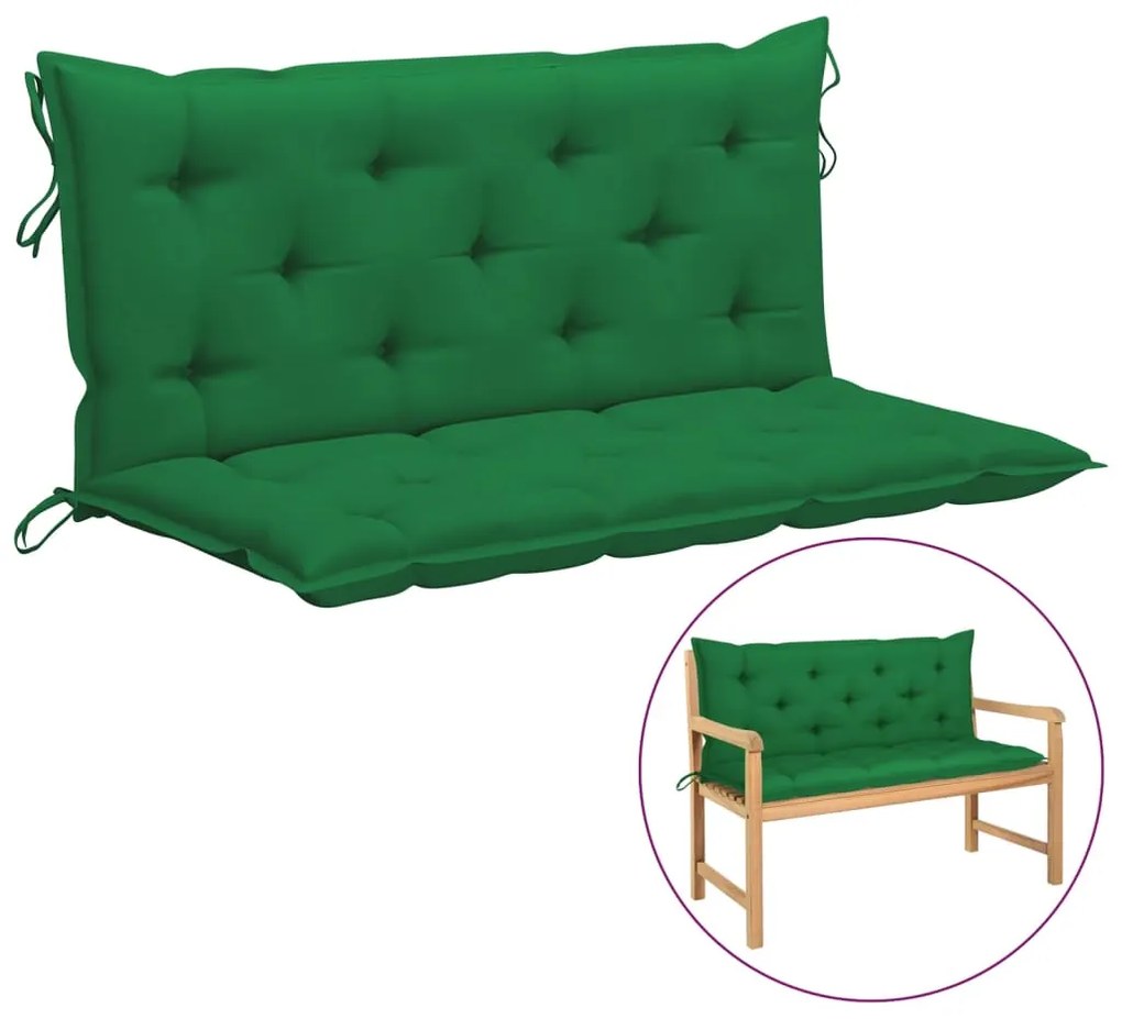 315009 vidaXL Poduška pro závěsné houpací křeslo zelená 120 cm textil