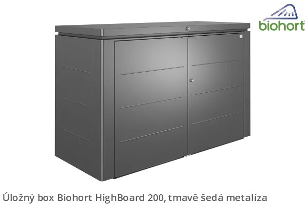 Biohort Úložný box HighBoard 200 Barva: tmavě šedá metalíza