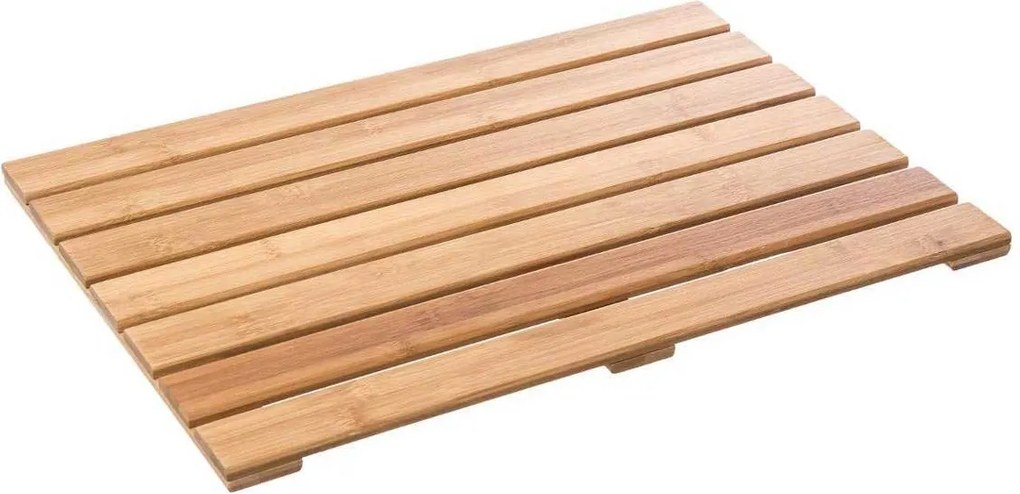 Bambusová podložka do koupelny, 53 x 36 cm, protiskluzová – přírodní