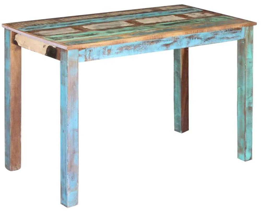 243451 vidaXL Jídelní stůl masivní recyklované dřevo 115 x 60 x 76 cm