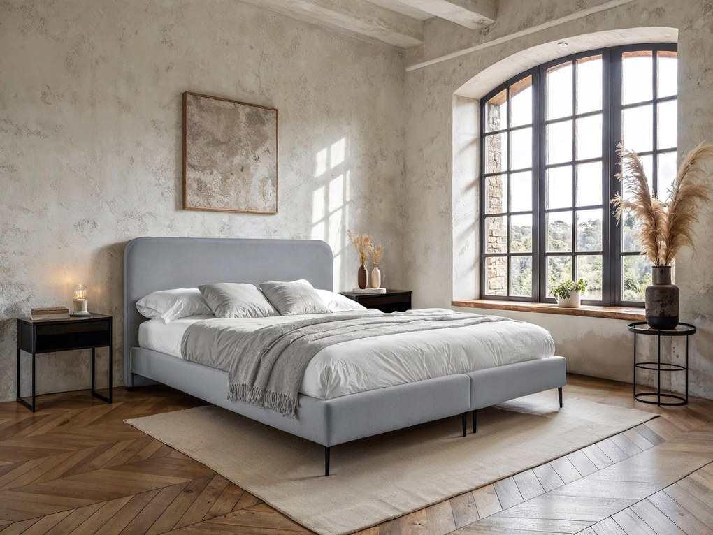 XXXLutz POSTEL BOXSPRING, 180/210 cm, světle šedá MID.YOU - Online Only postele - 001535000412