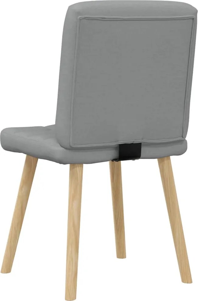 Jídelní židle 4 ks světle šedé textil 3315191