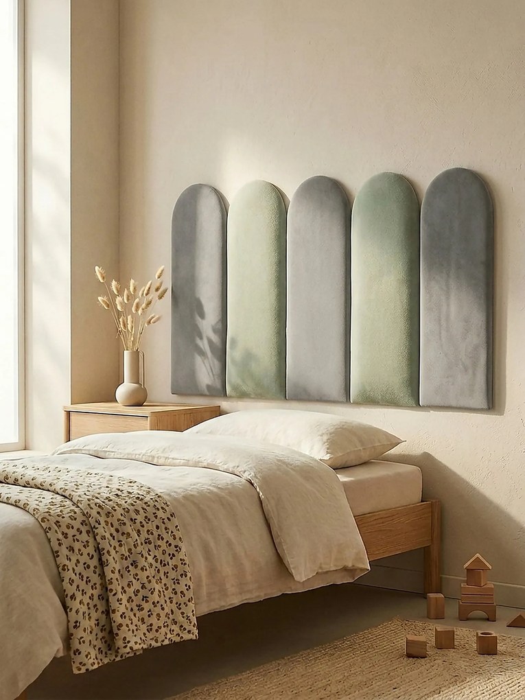Sinsay - Čalouněné stěnové panely 5 pack - zelená