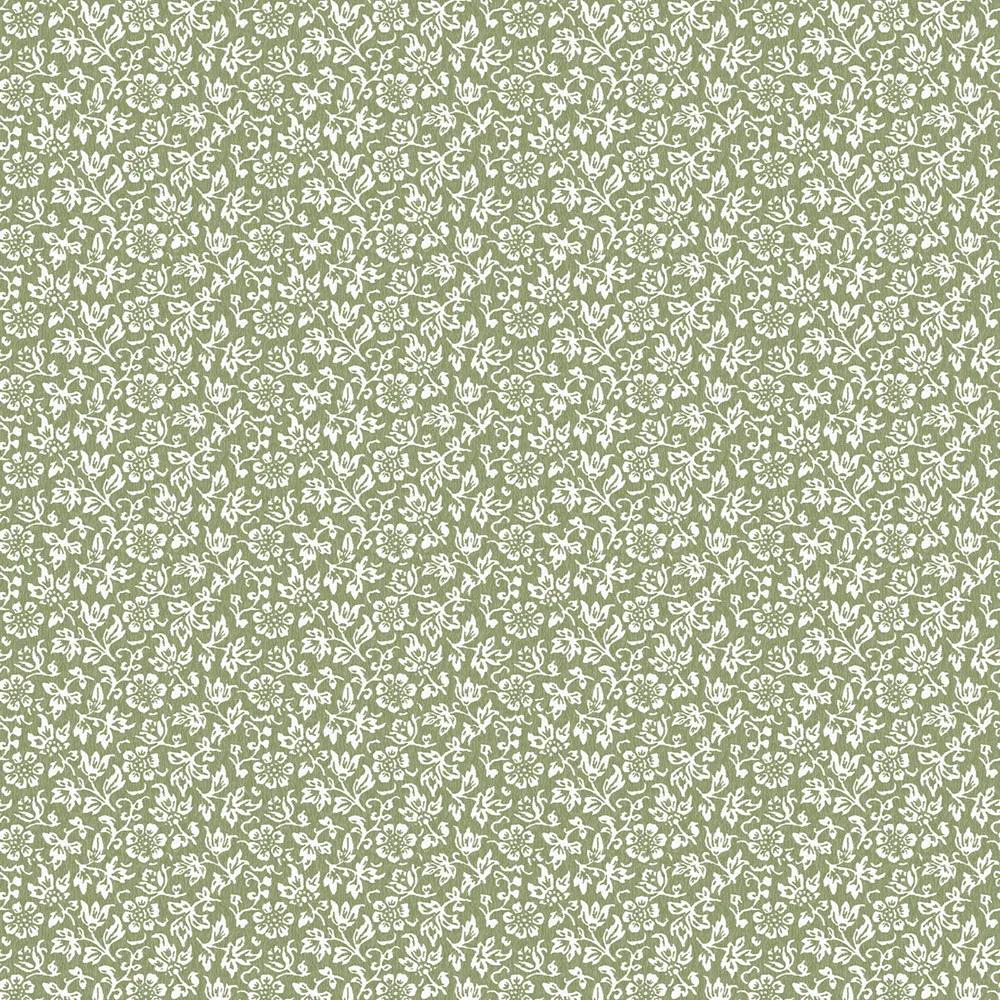 Bílo-zelená vliesová květinová tapeta na zeď, 121077, Laura Ashley 3