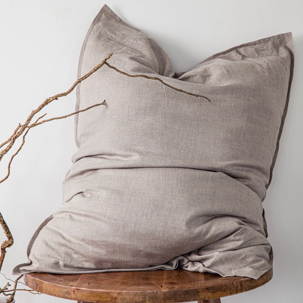 TULULUM Lněný povlak na polštář COMFORT NATURAL kolekce 2025 Rozměr polštáře: 50 x 60 cm