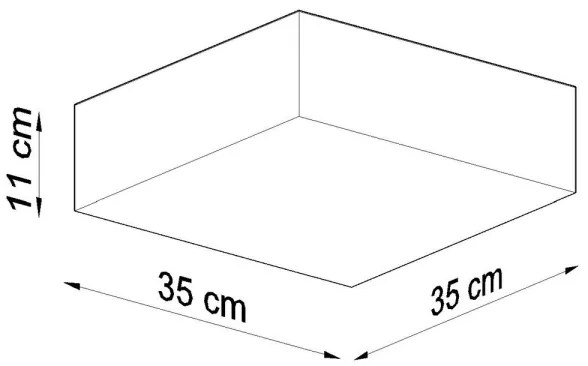 Sollux SL.0138 - Stropní svítidlo HORUS 35 2xE27/60W/230V bílá