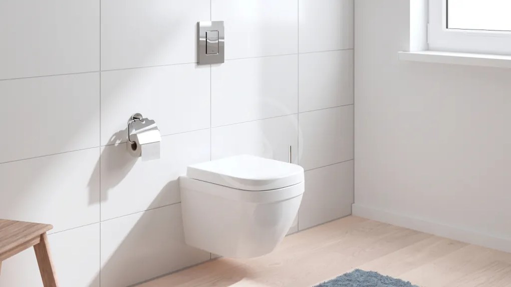 Grohe - Set předstěnové instalace, klozetu a sedátka Euro Ceramic Compact, softclose, Triple Vortex, tlačítko Even, chrom