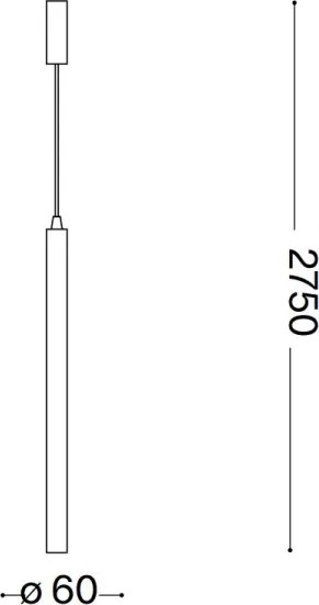 Ideal Lux - LED Lustr na lanku ULTRATHIN LED/11,5W/230V CRI 90 černá