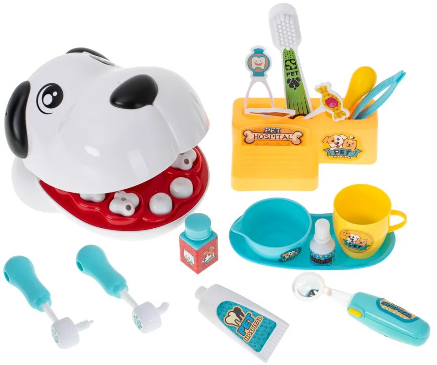 Creative Corner Pes u zubaře nemocný zub vyléčit zub