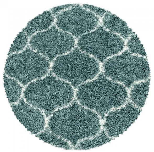 Vopi | Kusový koberec Salsa shaggy 3201 blue - Kruh průměr 160 cm