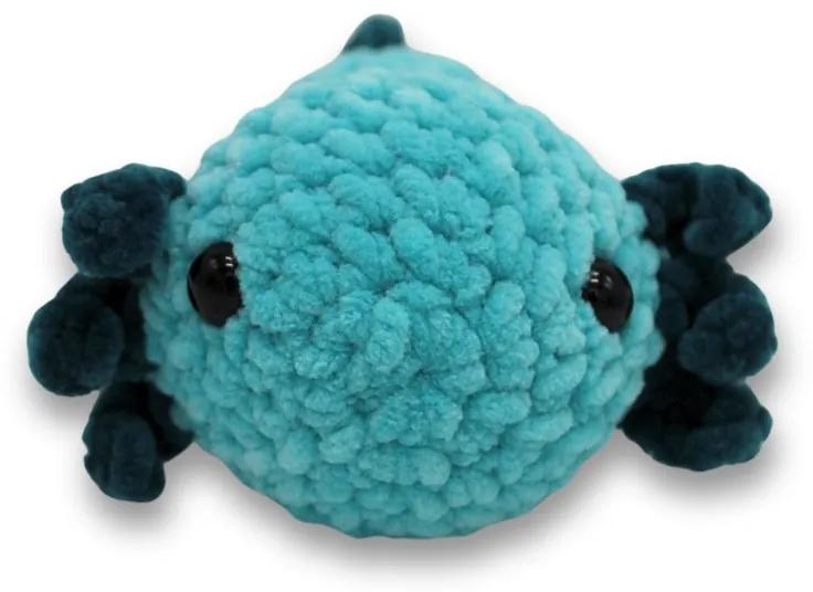 Vali Crochet Háčkovaný Axolotl Barva zvířátka: Modrá