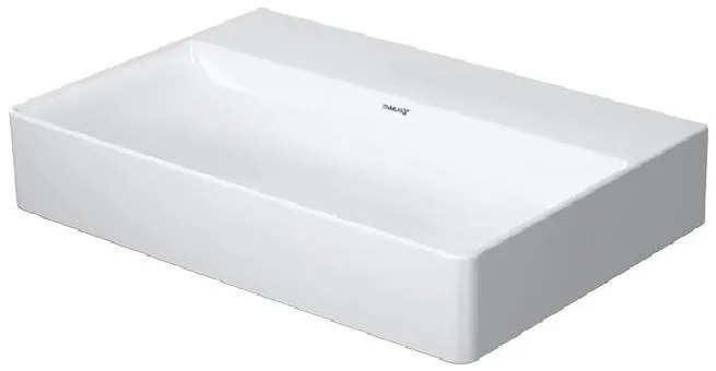 Duravit DuraSquare - Umyvadlo nábytkové Compact, 60x40 cm, DuraCeram, s WonderGliss, alpská bílá 23566000791