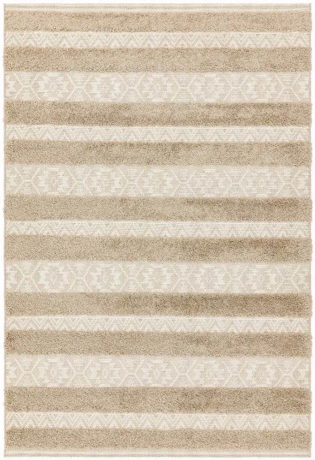 Tribeca Design Kusový koberec Mola Natural/Cream Stripe Rozměry: 80x150 cm