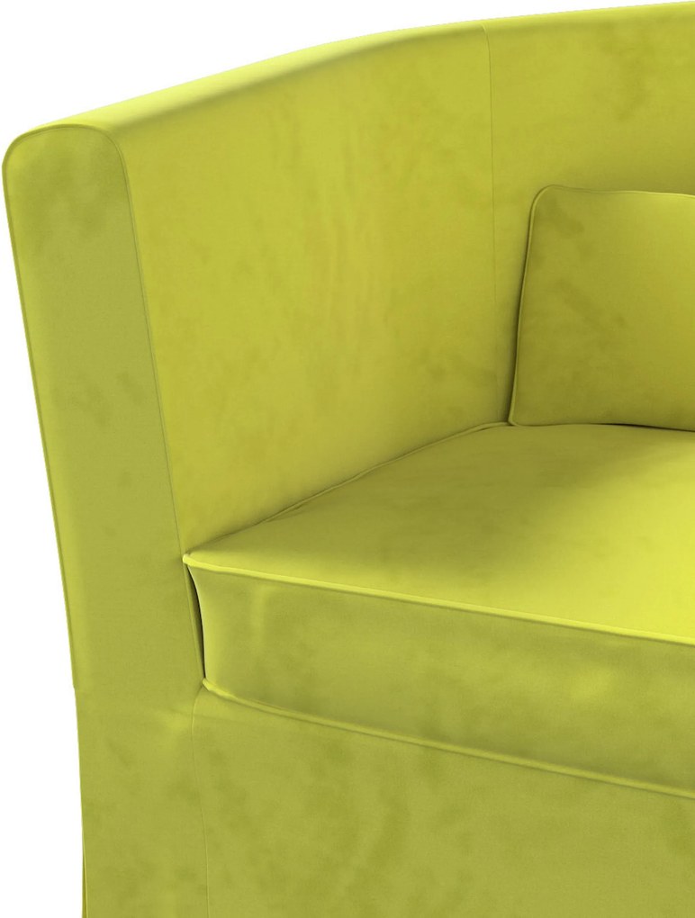 Potah na křeslo IKEA Ektorp Tullsta barva zelená látka lesklé, sametová