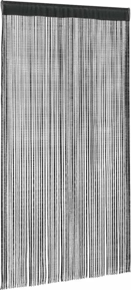 Provázkové záclony, 2 ks, 100x250 cm, černá 132400