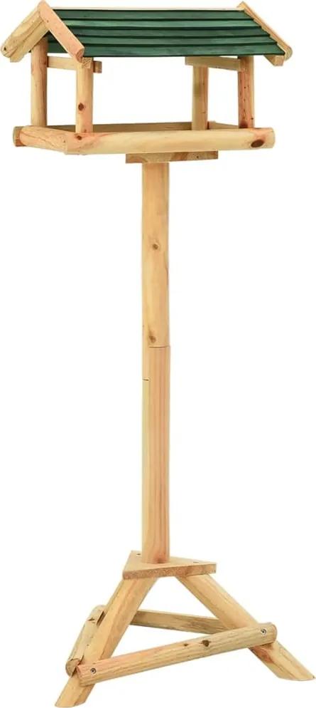 vidaXL Krmítko se stojanem 37 x 28 x 100 cm masivní jedlové dřevo [316418]