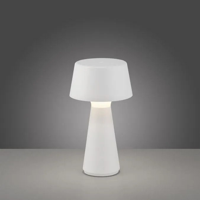 LD 19260-16 ABERA LED stolní lampa na baterie bílá dotykový stmívač IP54 USB vnitřní i venkovní použití 3000K - JUST LIGHT