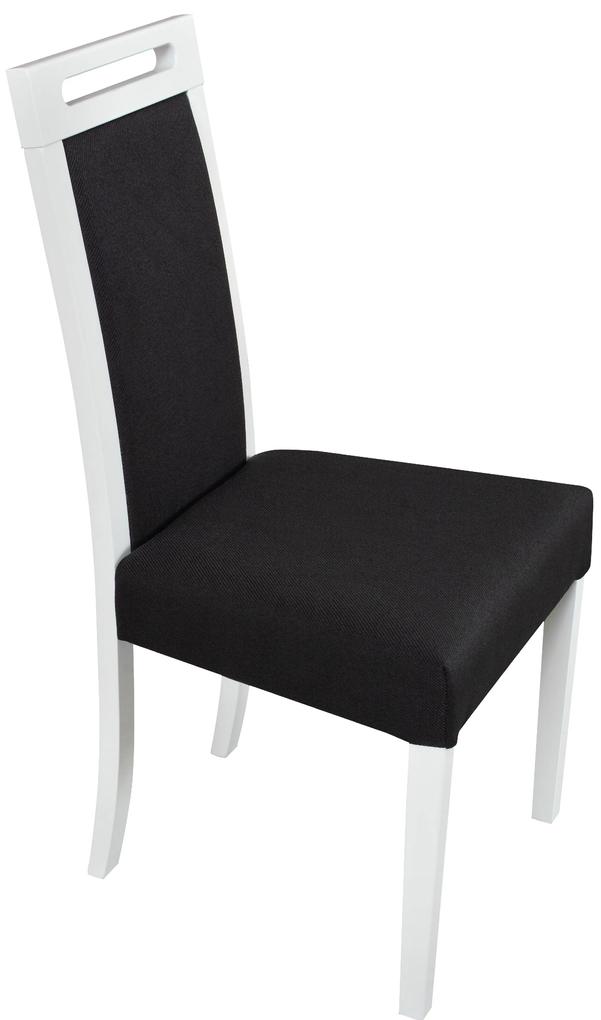 Jídelní židle René Zvolte dřevo: Bílá, Zvolte látku: látka 12b