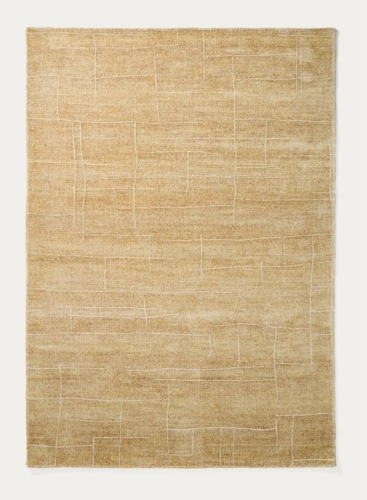Ručně tkaný koberec v hořčicové barvě 160x230 cm Eloda – Kave Home