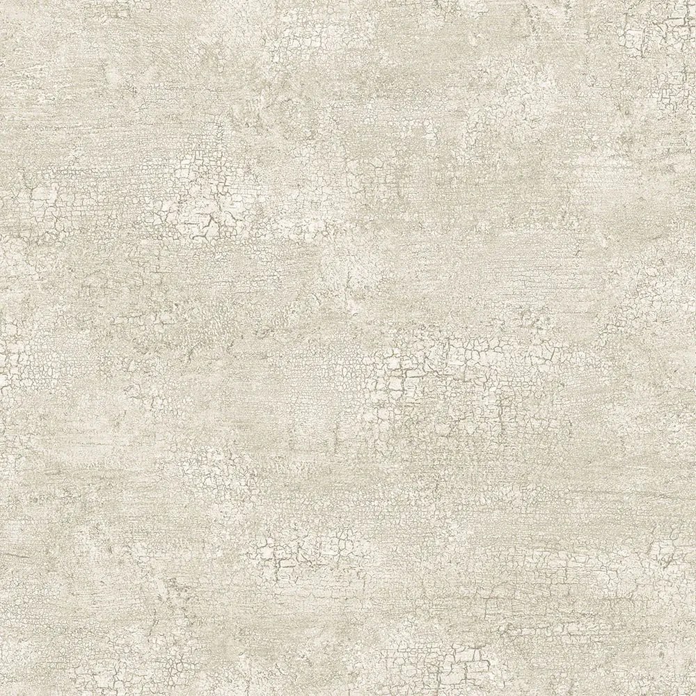 Šedobéžová vliesová tapeta s efektem prasklin 347563, Matières - Stone, Origin