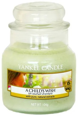 Yankee Candle Svíčka Yankee Candle 104gr - A Child's Wish, zelená barva, sklo