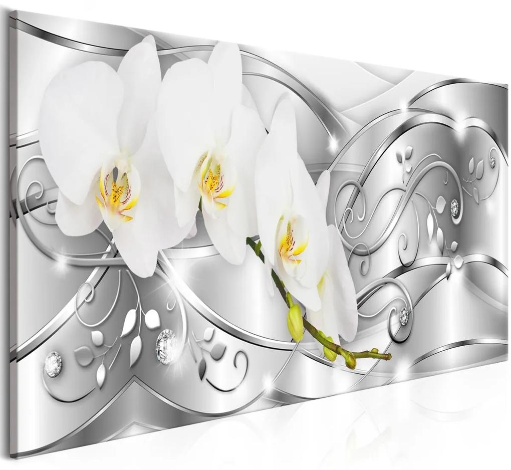 Obraz - Flowering (1 Part) Narrow Silver