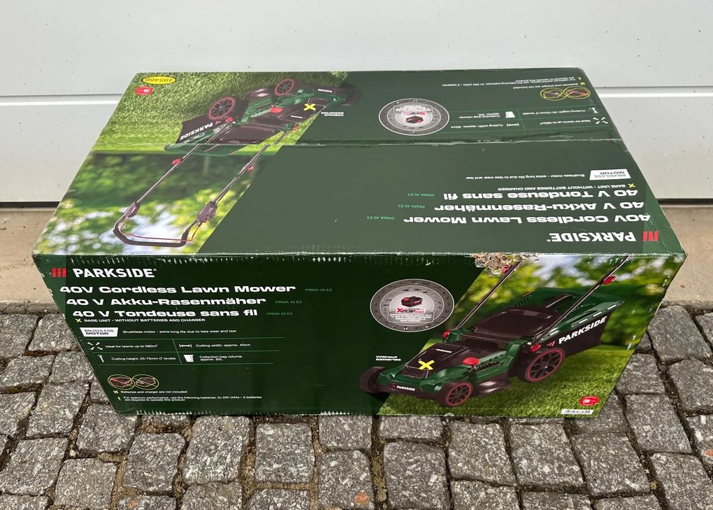 Parkside Aku sekačka na trávu Prma 40 E3