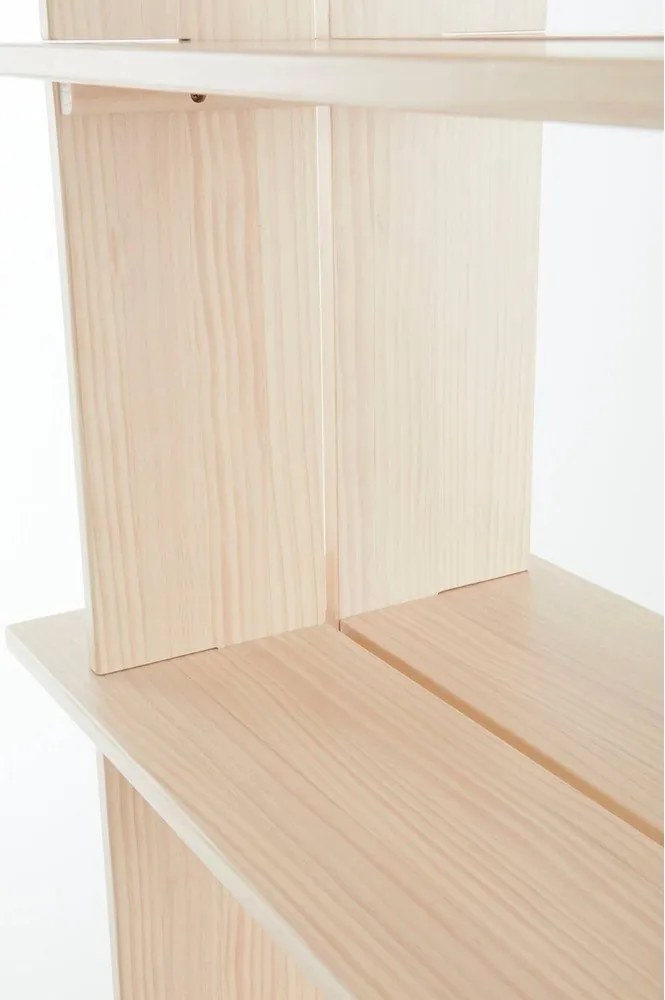 Regál z borovicového dřeva v přírodní barvě 140x180x40 cm Tottori – Jotex