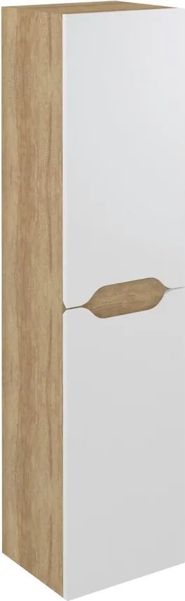 Sapho Sapho, WAVE skříňka vysoká 35x140x30cm, levá/pravá, bílá/dub Alabama, WA245-3022