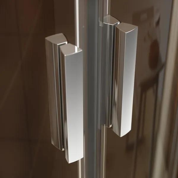 Ravak Sprchové dveře posuvné dvoudílné 100 cm bílá,     BLDP2-100 TRANSPARENT   0PVA0100Z1 Profil: Satin, Sklo: Grape BLDP2-100 GRAPE