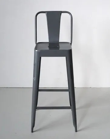 Industrial style, Šedá barová židle 105 x36 x36 /77 cm (296)