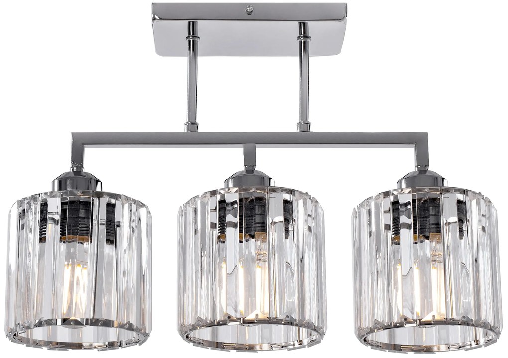 Toolight - Stropní svítidlo GLAMOUR 3xE27 392228, chromová, OSW-09685