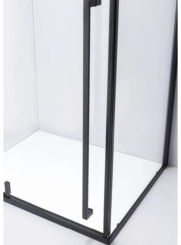 BPS-koupelny Obdélníkový sprchový kout HYD-OK12 120x90 černá/transparent