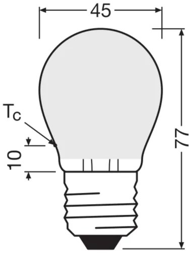 LED žárovka E27 OSRAM CLP 2,2W (25W) teplá bílá (2700K) stmívatelná