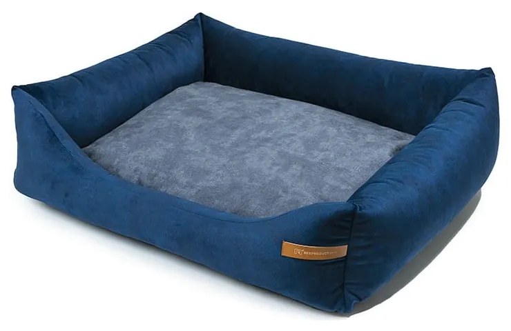 Modro-tmavě šedý pelíšek pro psa 75x85 cm SoftBED Eco L – Rexproduct