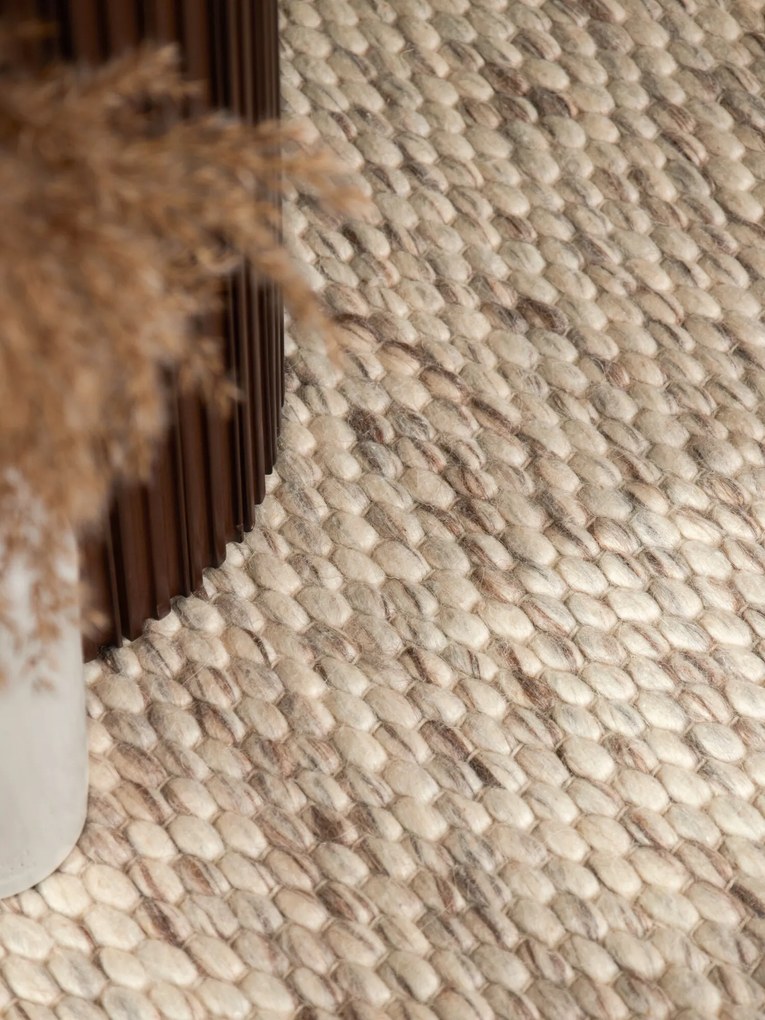 ELLE Decoration, Kusový koberec Lyon Beans 106316 Natural Cream Brown kruh z kolekce Elle, 200x200 (průměr) kruh, hnědá, ložnice