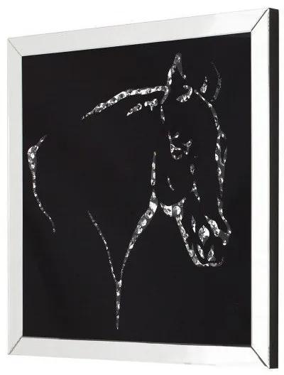 Deflee obraz s krystaly HORSE 60-CM OBR36783sklo, MDF, zrcadlové sklo  60 cm x 60 cm x 4 cm