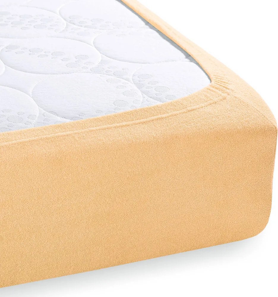 Froté napínací prostěradlo FR-004 Meruňkové 100 x 200 - výška 20 cm