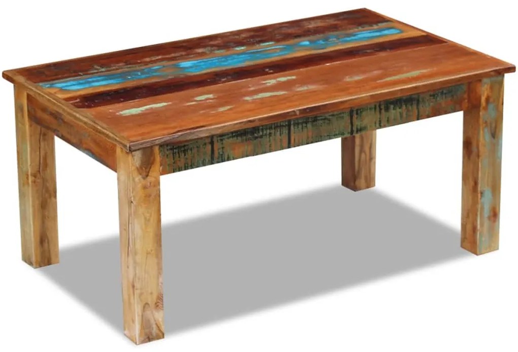 243324 vidaXL Konferenční stolek masivní recyklované dřevo 100 x 60 x 45 cm