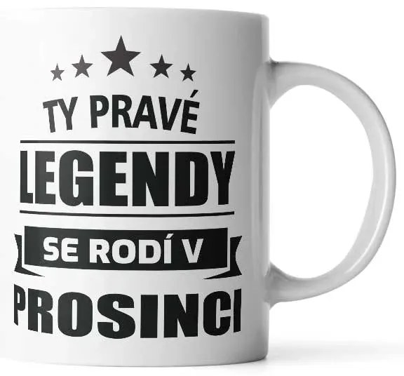 Sablio Hrnek Ty pravé legendy se rodí v prosinci - 890 ml - XXL