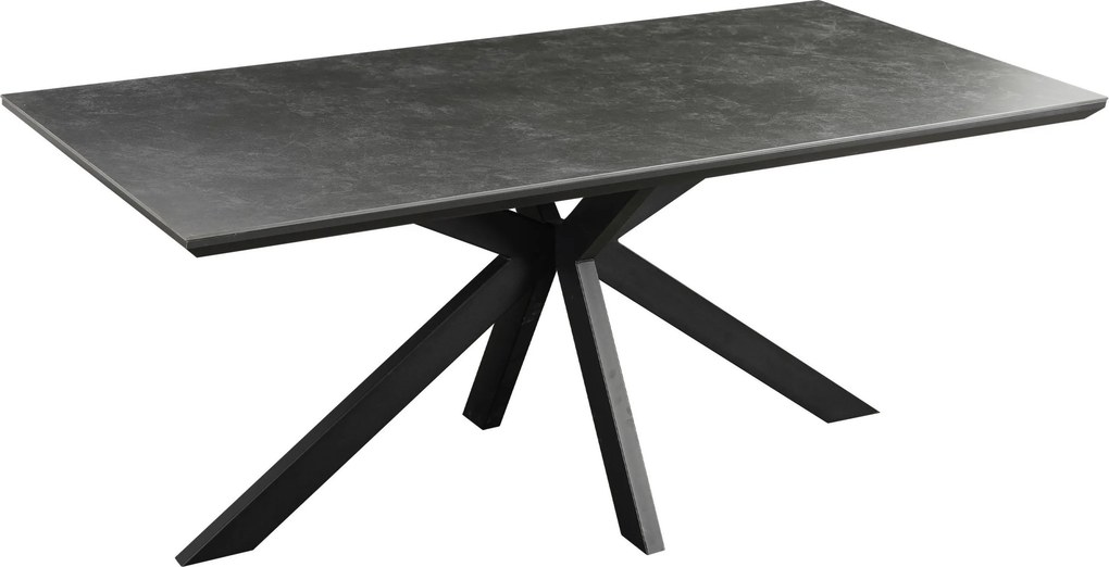 XXXLutz JÍDELNÍ STŮL, černá, tmavě šedá, 180/90/76 cm MID.YOU - Jídelní stoly - 000055013801