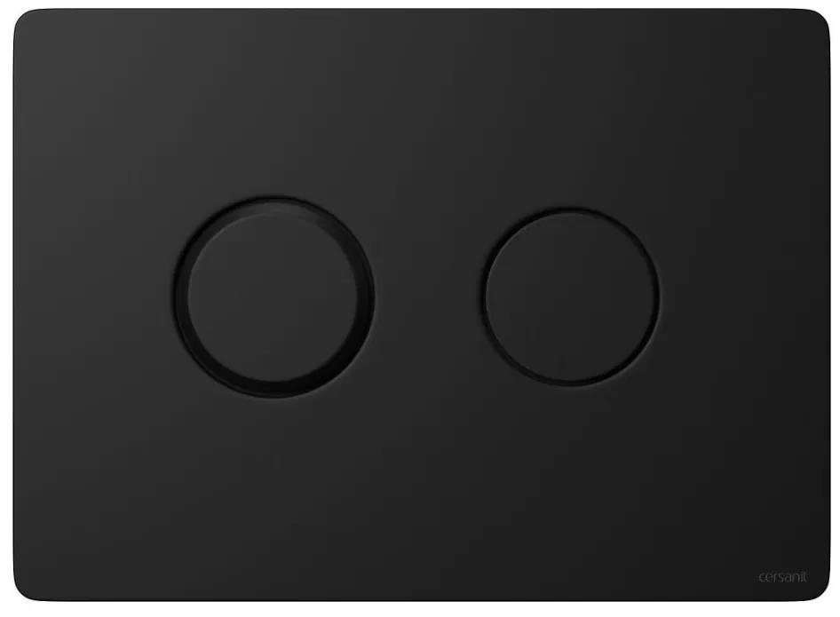 Cersanit Accento Circle, splachovací tlačítko, černá matná, K97-425
