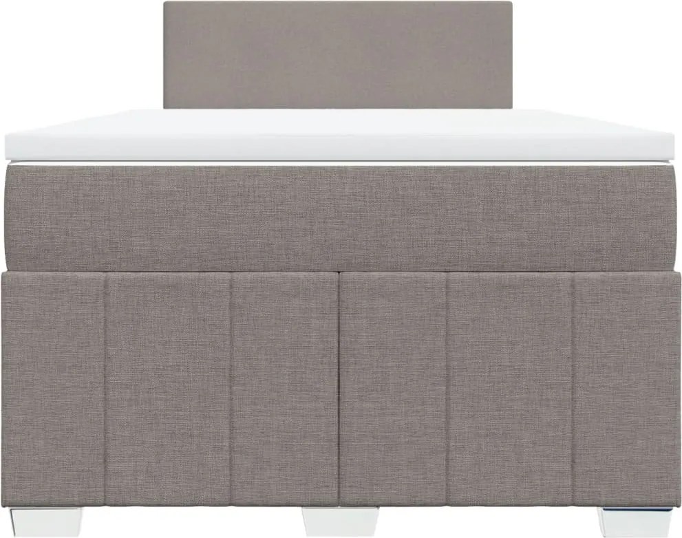 Box spring postel s matrací taupe 120x190 cm textil 3289304