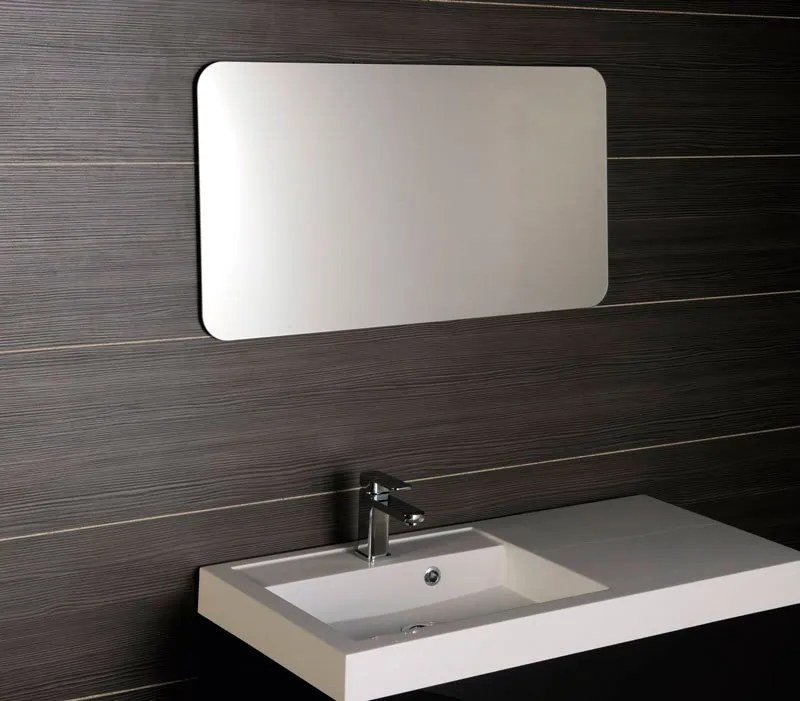 Sapho, ISHAPE Zrcadlo 1200x600mm, zaoblené rohy, bez uchycení, AG612
