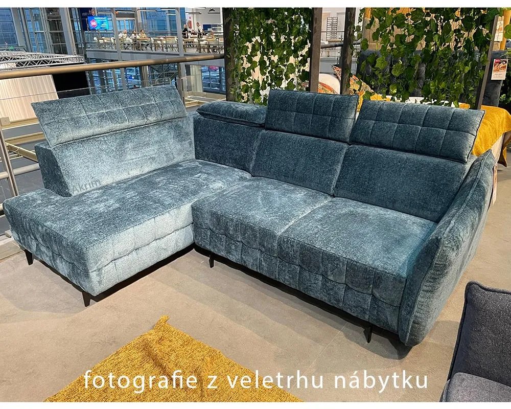 Sedací souprava MOLTA | 168x252 | EXTRA KVALITA | zabudovaný USB port | VÝBĚR TKANIN